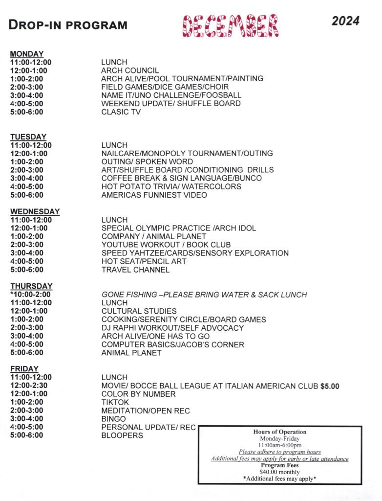 Drop-In Program - Arizona Recreation Center for the Handicapped